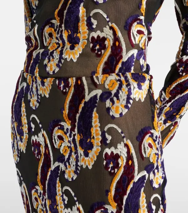 Etro Paisley Pencil Skirt