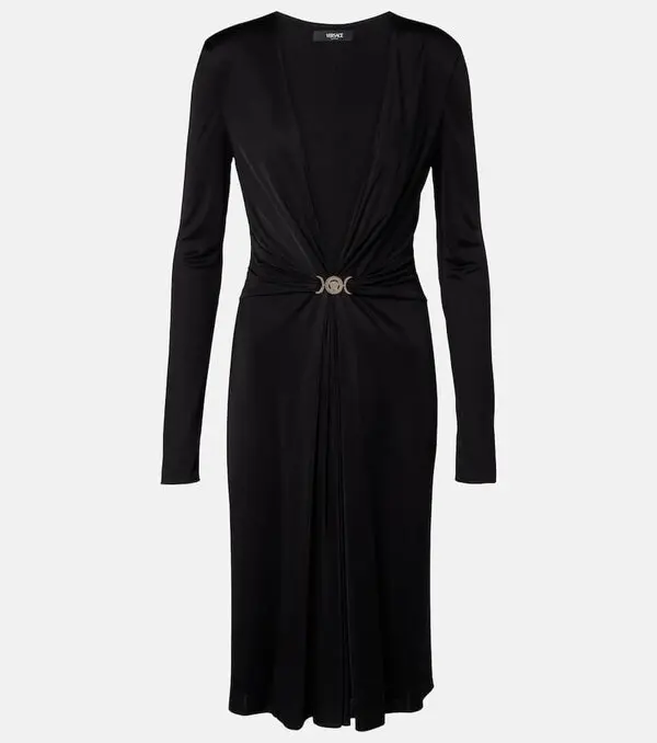 Versace Medusa Jersey Cocktail Dress