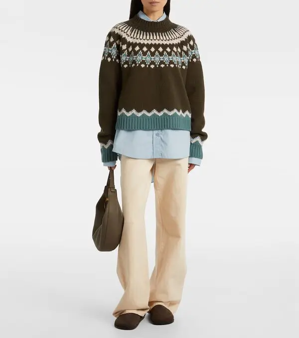 Alanui Virgin Wool Sweater - Brown