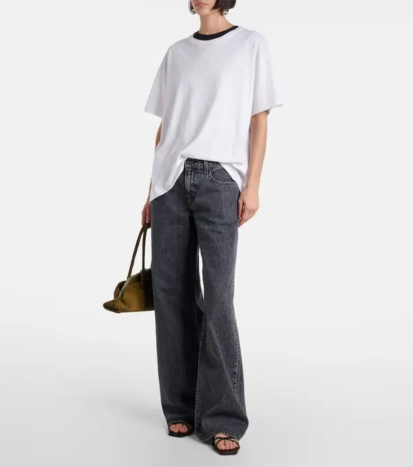 SLVRLAKE Mica Wide-leg Jeans - Black
