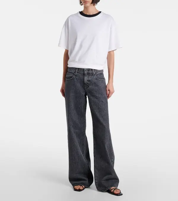 SLVRLAKE Mica Wide-leg Jeans - Black