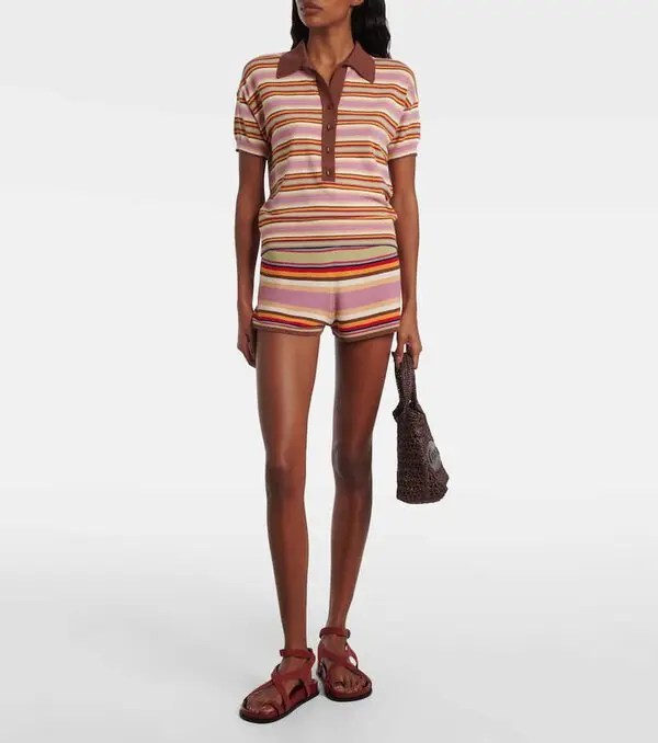 Faithfull The Brand Sable Striped Polo Shirt - Multicoloured