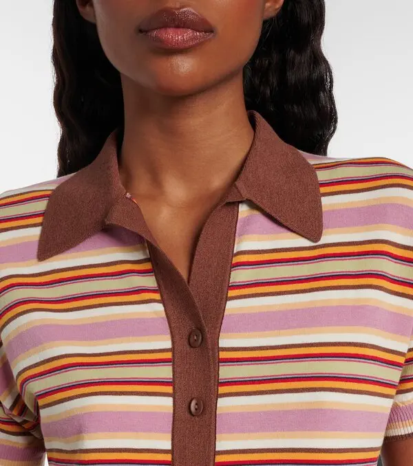 Faithfull The Brand Sable Striped Polo Shirt - Multicoloured