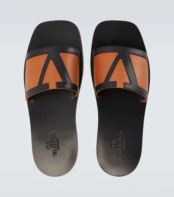 Valentino Garavani Leather Slides