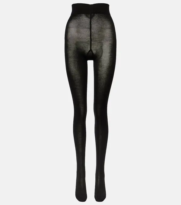 Wolford Cashmere And Silk-blend Tights - Black