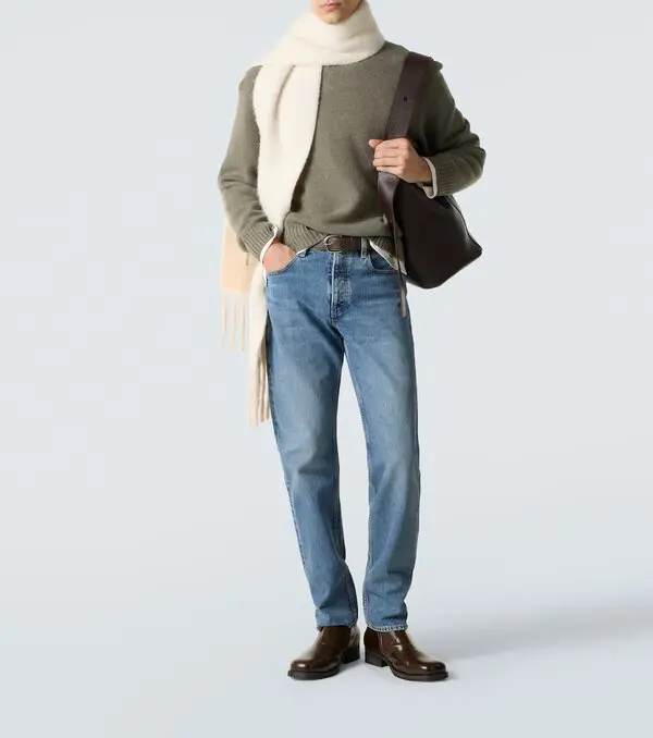 FRAME Crewneck Cashmere Sweater - Green