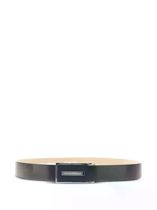 Emporio Armani Logo-plaque Belt - Black