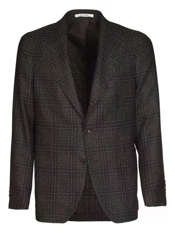 Tagliatore Plaid Single-breasted Blazer