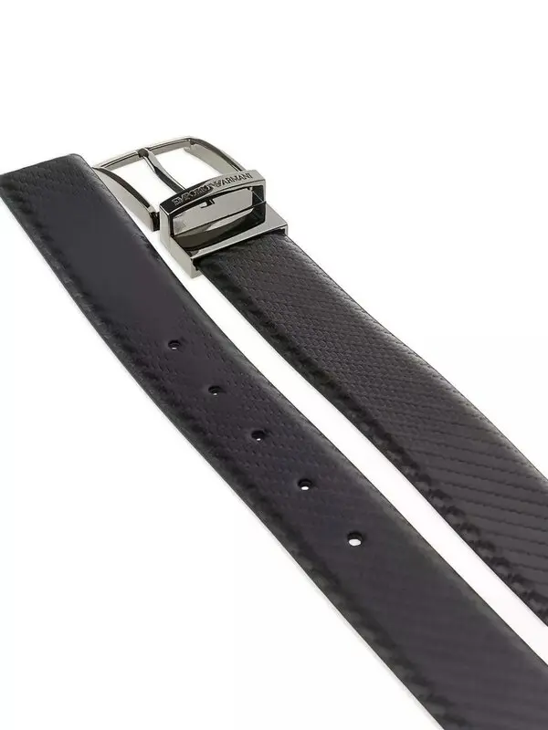 Emporio Armani Reversible Textured Belt
