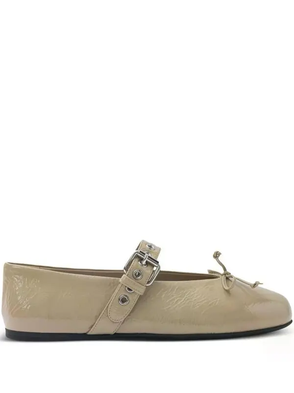 Miu Miu Buckle Bow Ballet Flats