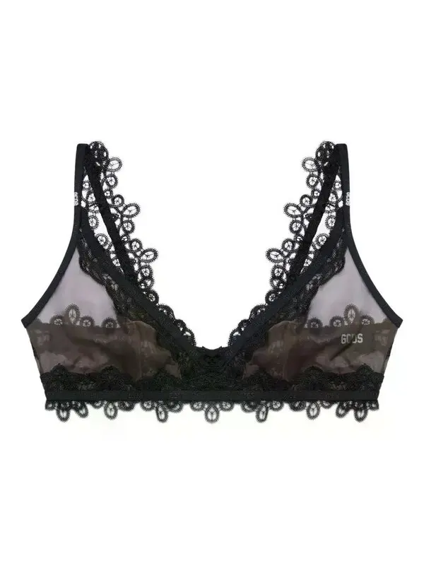 Gcds Lace Bralette Bras - Brown