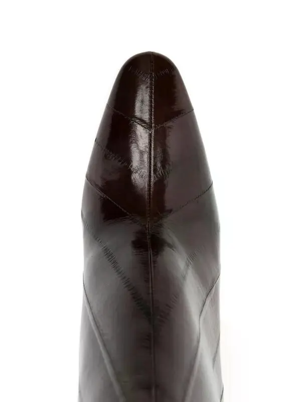 Fendi 105mm Lucida Pointed-toe Boots - Brown