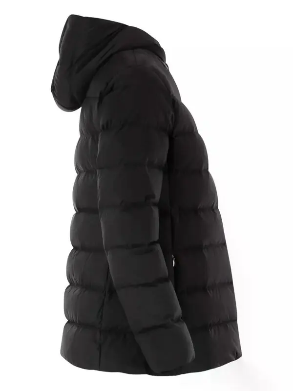 Herno Hooded Quilted Puffer Jacket - Black