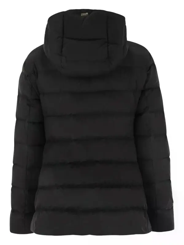 Herno Hooded Quilted Puffer Jacket - Black