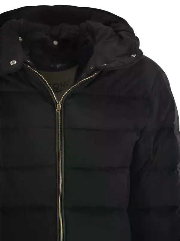 Herno Hooded Quilted Puffer Jacket - Black