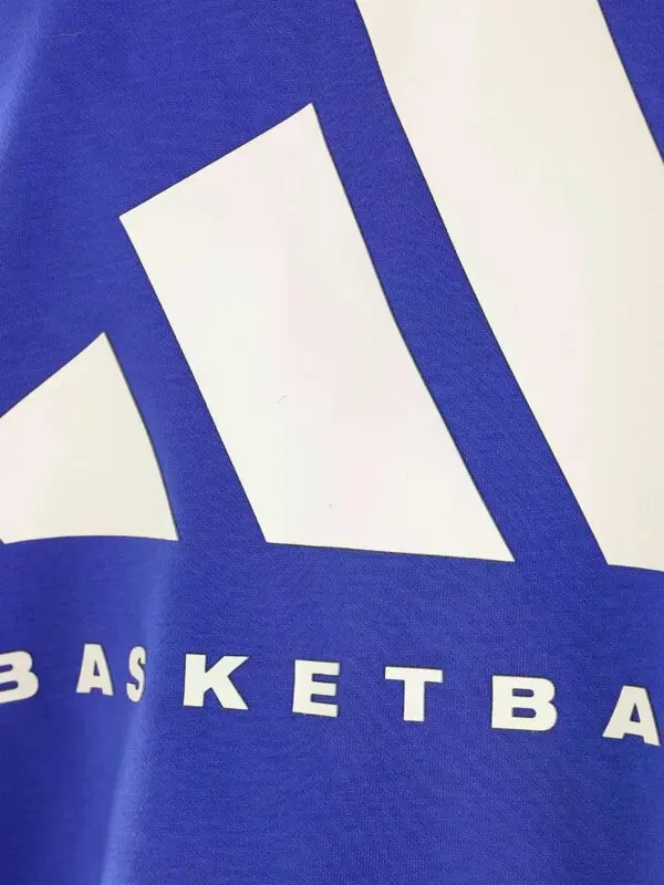 Adidas Basketball Logo Printed Sweatshirt