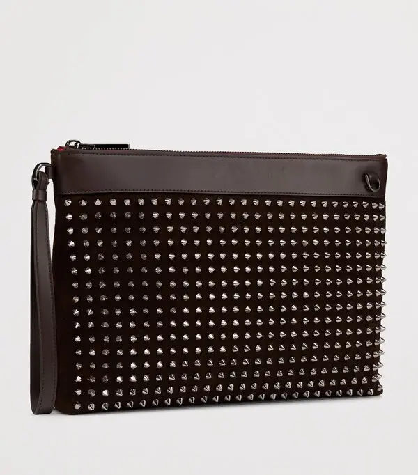 CHRISTIAN LOUBOUTIN Funky Spike Leather Pouch