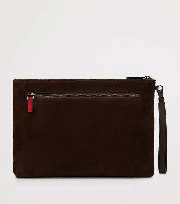 CHRISTIAN LOUBOUTIN Funky Spike Leather Pouch