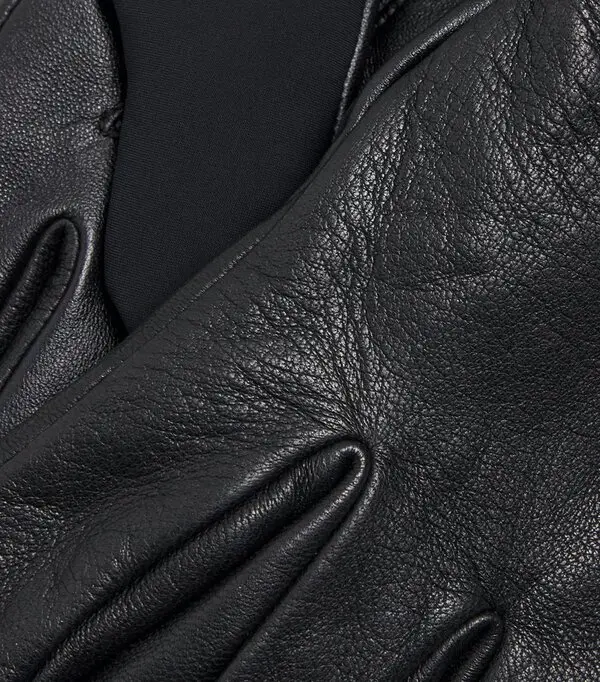 Canada Goose Leather-trim Mixed Media Gloves