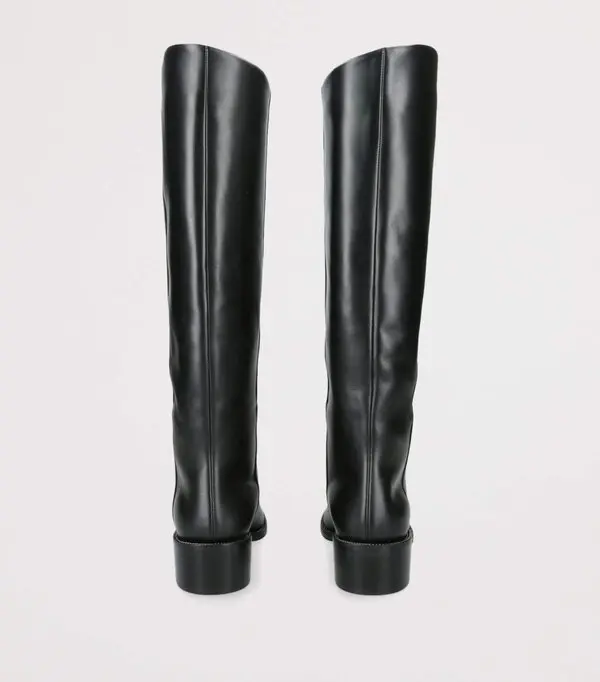 AQUAZZURA Leather Sellier Boots