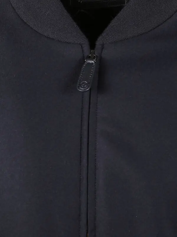 Giorgio Armani Zipped Jacket With Pockets - Blue