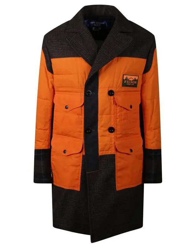 Junya Watanabe Filson Patchwork Coat - Orange