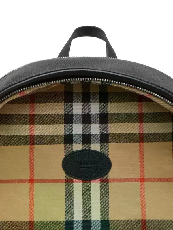 Burberry Logo-plaque Leather Backpack