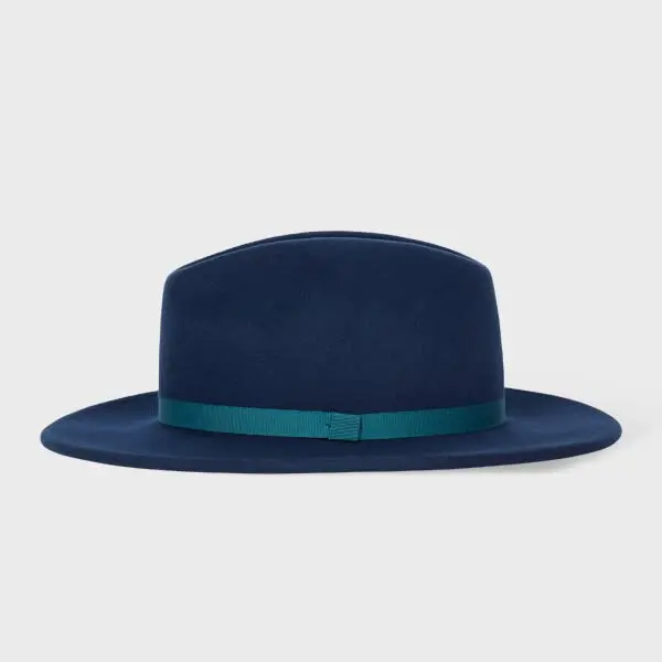 Paul Smith Wool Fedora Hat - Blue