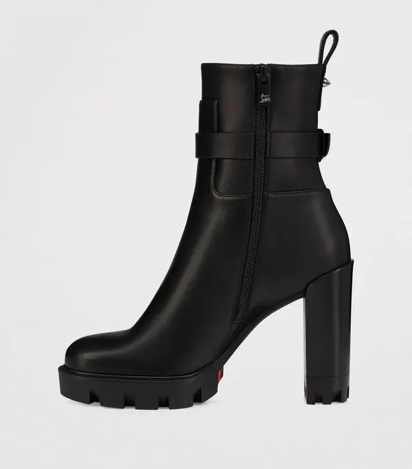 CHRISTIAN LOUBOUTIN Dianouchette Lug Leather Ankle Boots