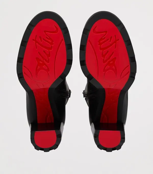 CHRISTIAN LOUBOUTIN Dianouchette Lug Leather Ankle Boots