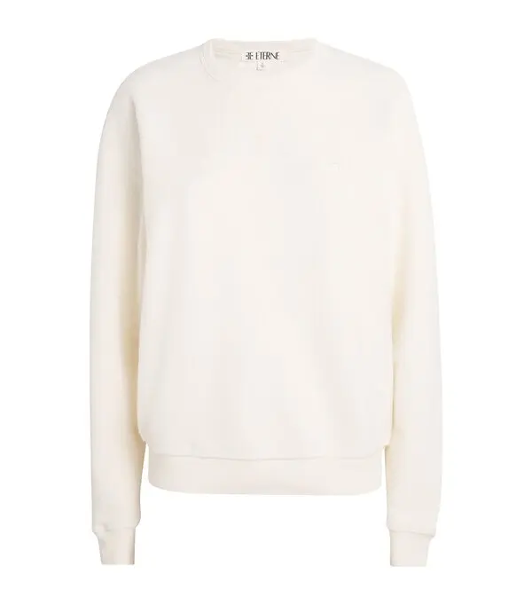 Eterne Cotton French Terry Relaxed Fit Sweatshirt