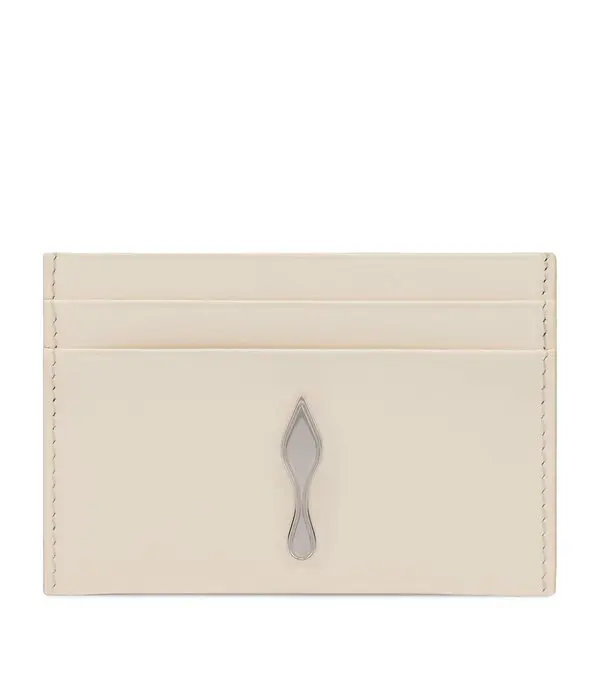 CHRISTIAN LOUBOUTIN Bettina Leather Card Holder - White