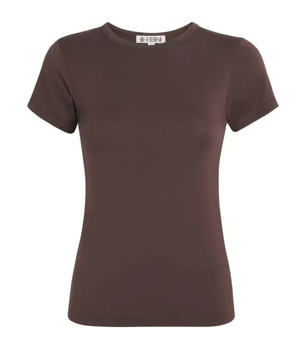 Eterne Cotton-modal Crewneck T-shirt