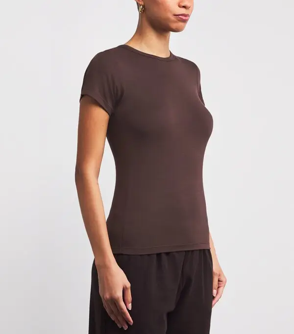 Eterne Cotton-modal Crewneck T-shirt