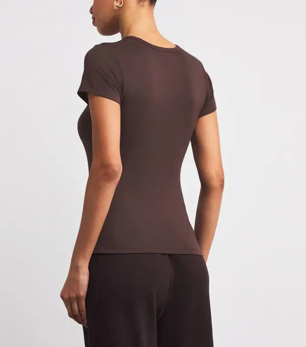 Eterne Cotton-modal Crewneck T-shirt