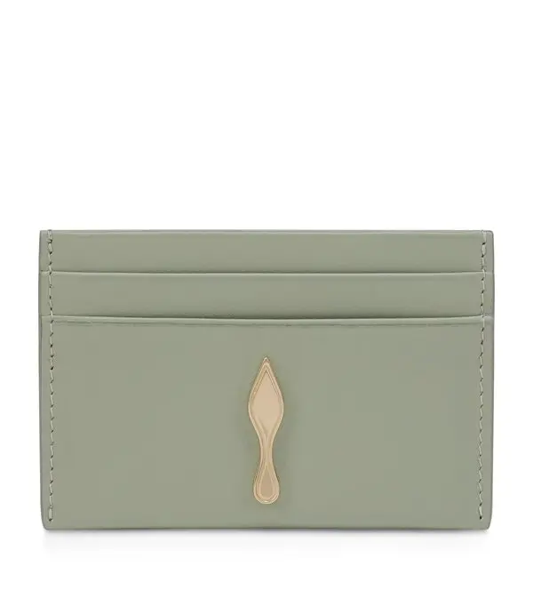 CHRISTIAN LOUBOUTIN Bettina Leather Card Holder - Green