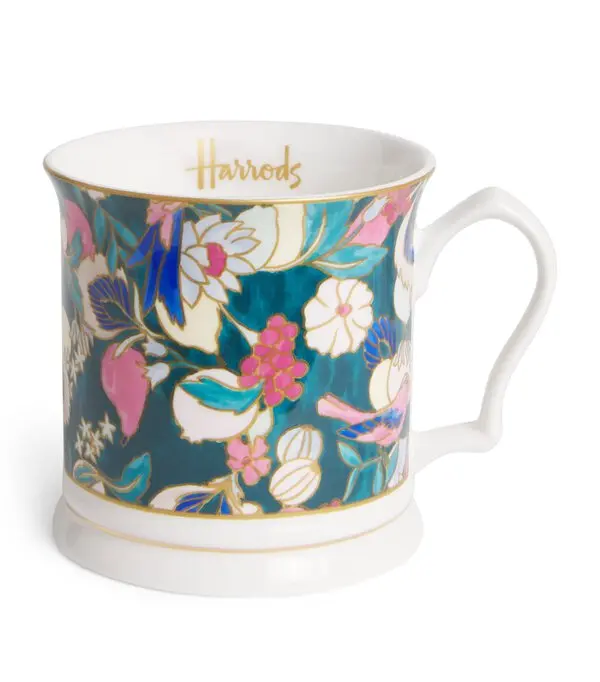 Harrods Bone China Enchanted Emporium Botanical Mug - Black