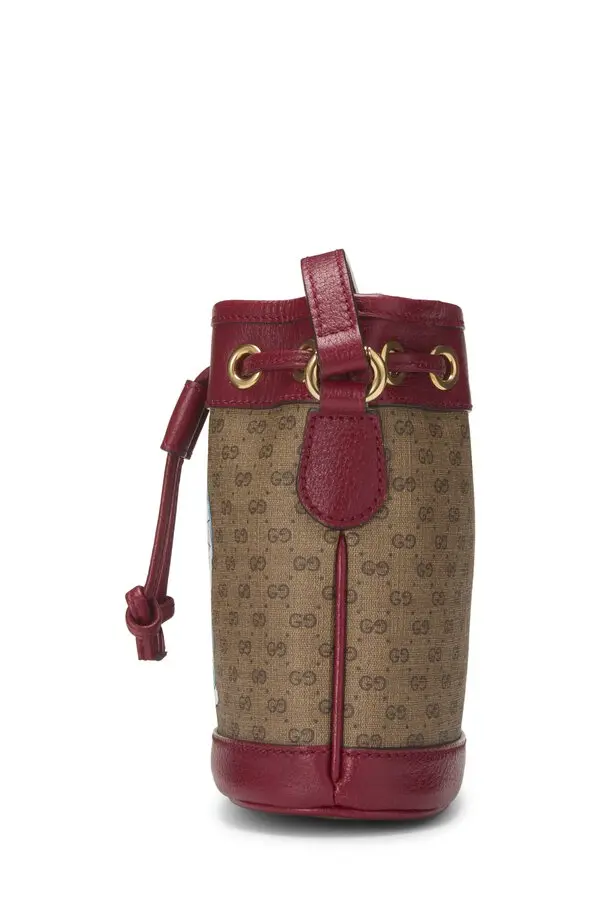 Gucci Doraemon X Coated Canvas Bucket Bag - Red
