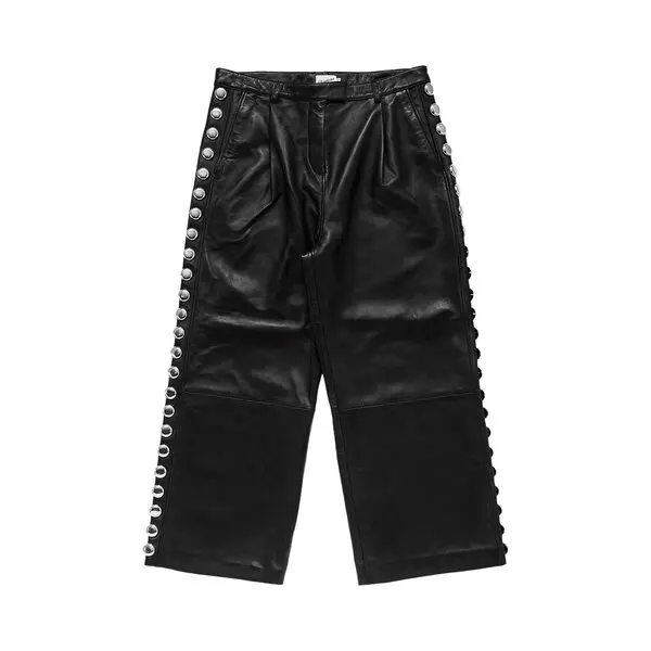 Vaquera Studded Leather Trousers