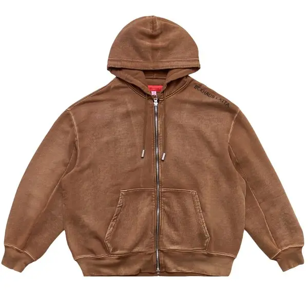 Eckhaus Latta Bison Zip-up Hoodie