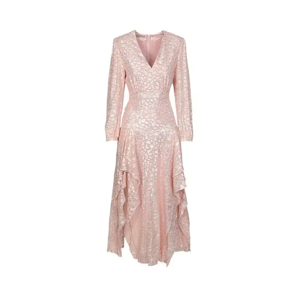 Stella McCartney Animal Print Asymmetrical Dress 'ballet