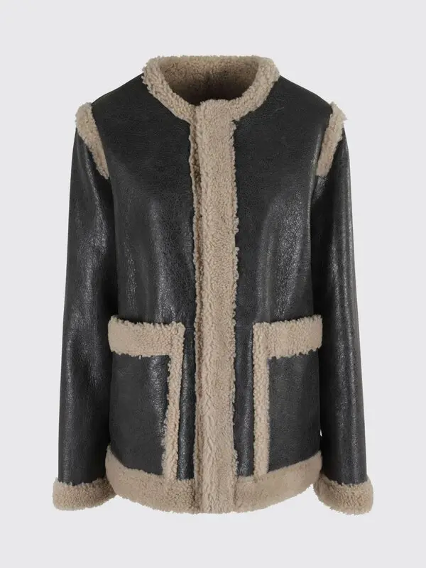 MAISON MARGIELA Fur Coat - Black