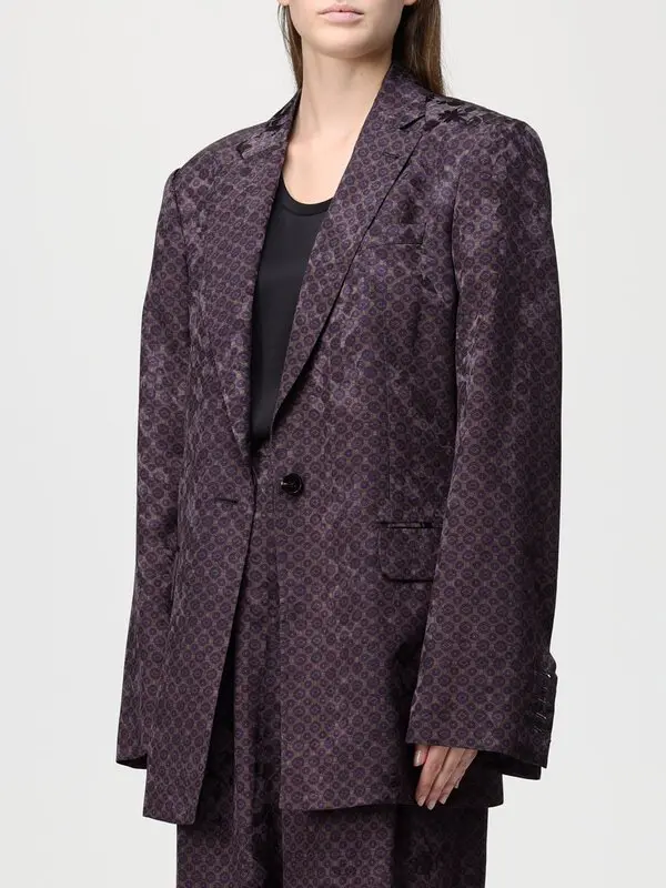 Dries Van Noten Textured Single-breasted Jacket
