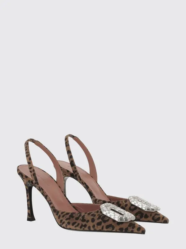 Amina Muaddi Slingback Pumps With Embellished Buckle