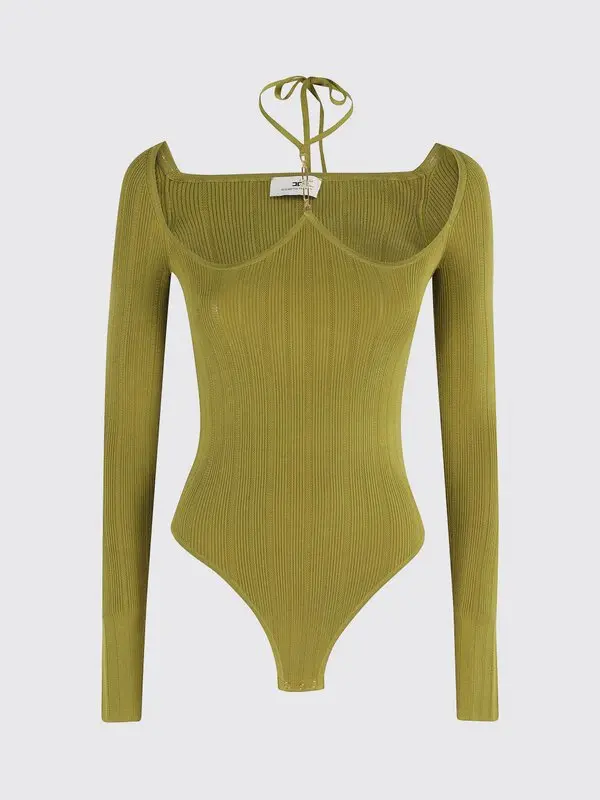 Elisabetta Franchi Long Sleeve Top - Green