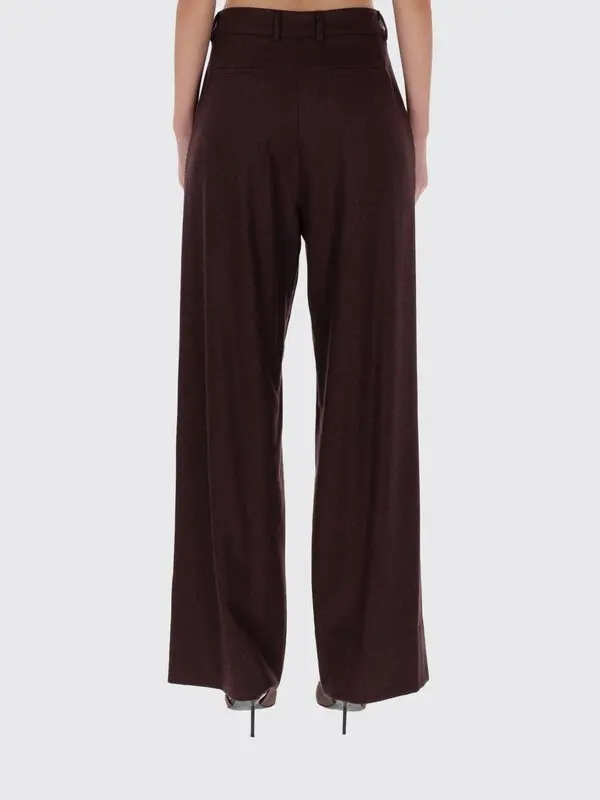 PT TORINO Wide Leg Trousers - Burgundy