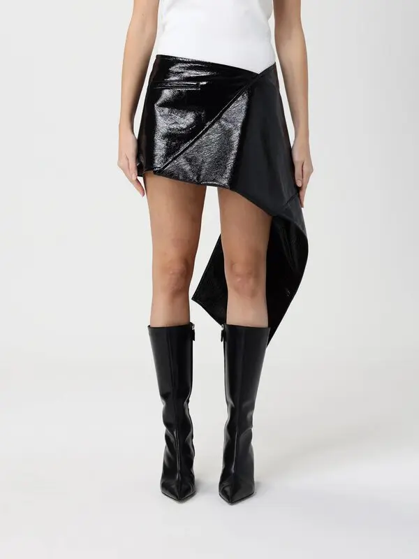 COURREGES Asymmetrical Skirt - Black