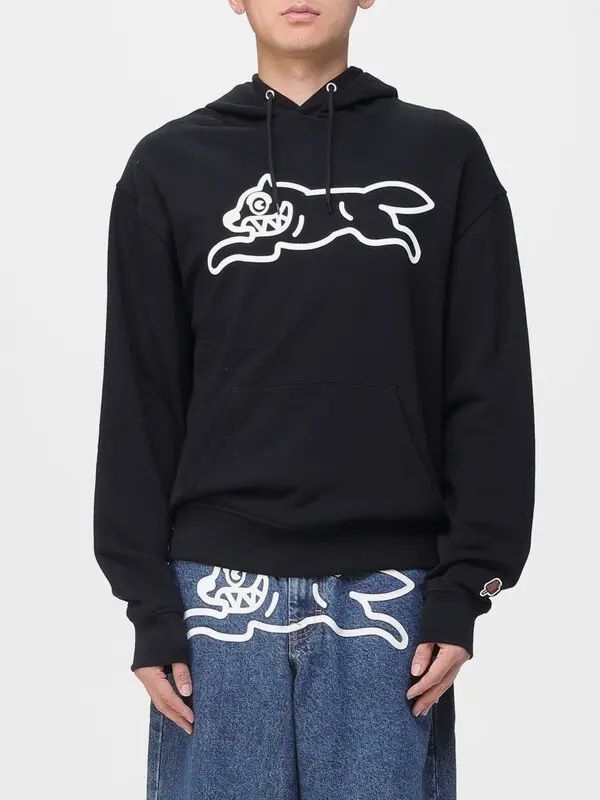 ICECREAM Graphic Print Hoodie - Black