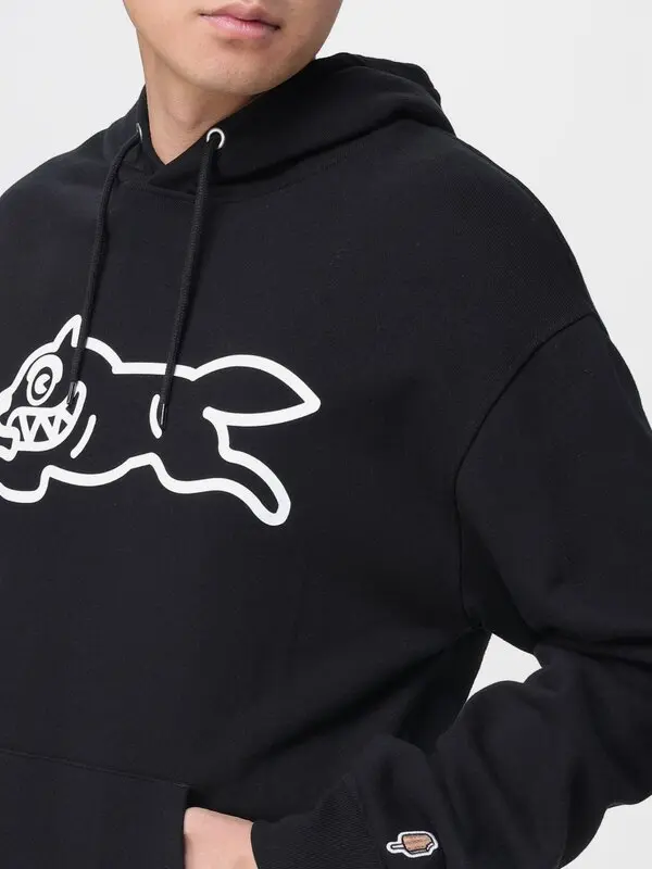 ICECREAM Graphic Print Hoodie - Black