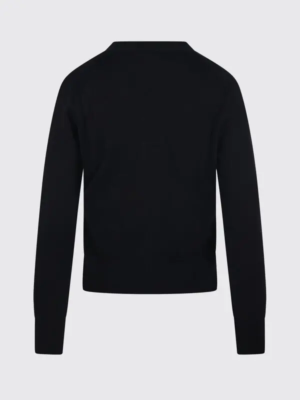 Ami V-neck Cardigan With Embroidered Logo